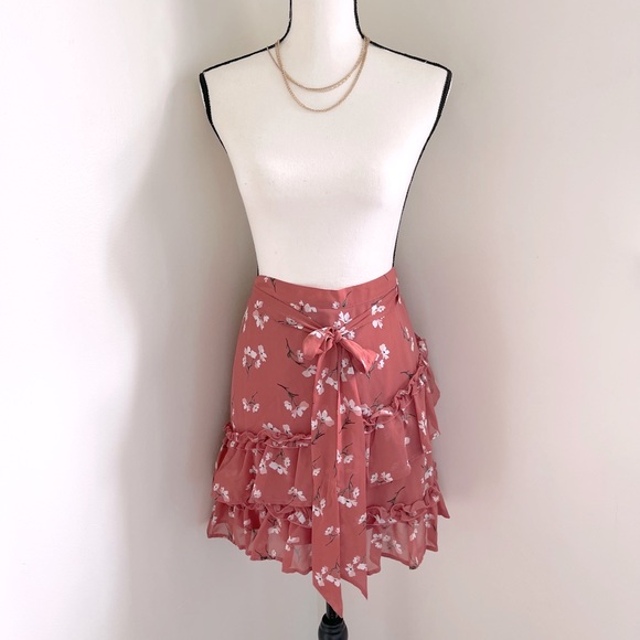 Skirts | Floral Ruffle Skirt | Poshmark